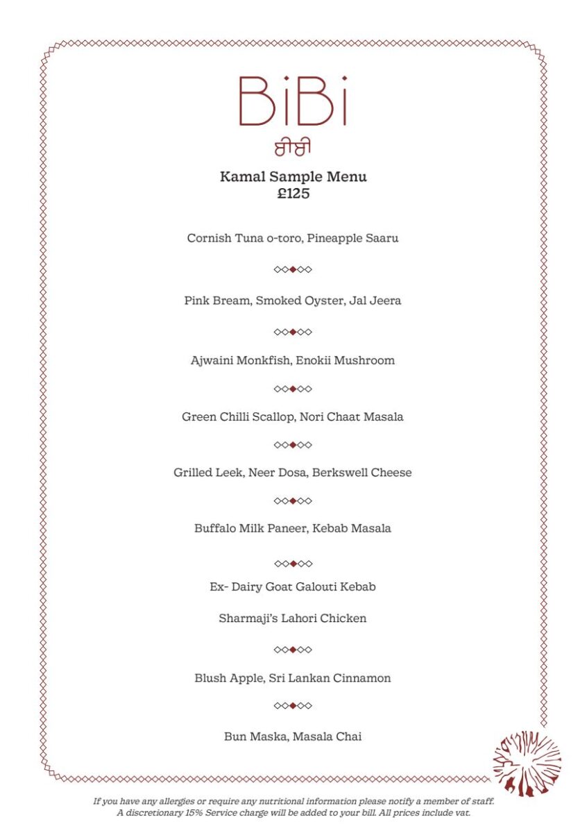 bibi restaurant menu A Detailed Guide to Chef Chet Sharma’s ...