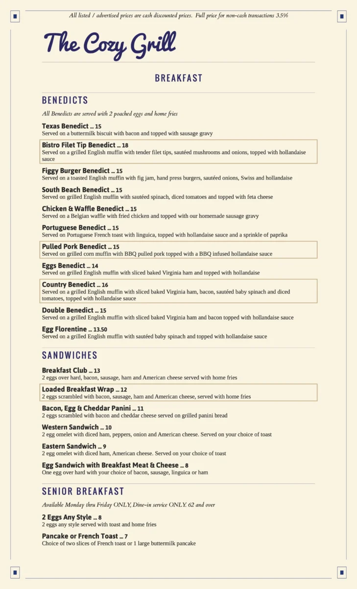 the cozy grill family restaurant menu: A Full Breakdown of Coventry's ...